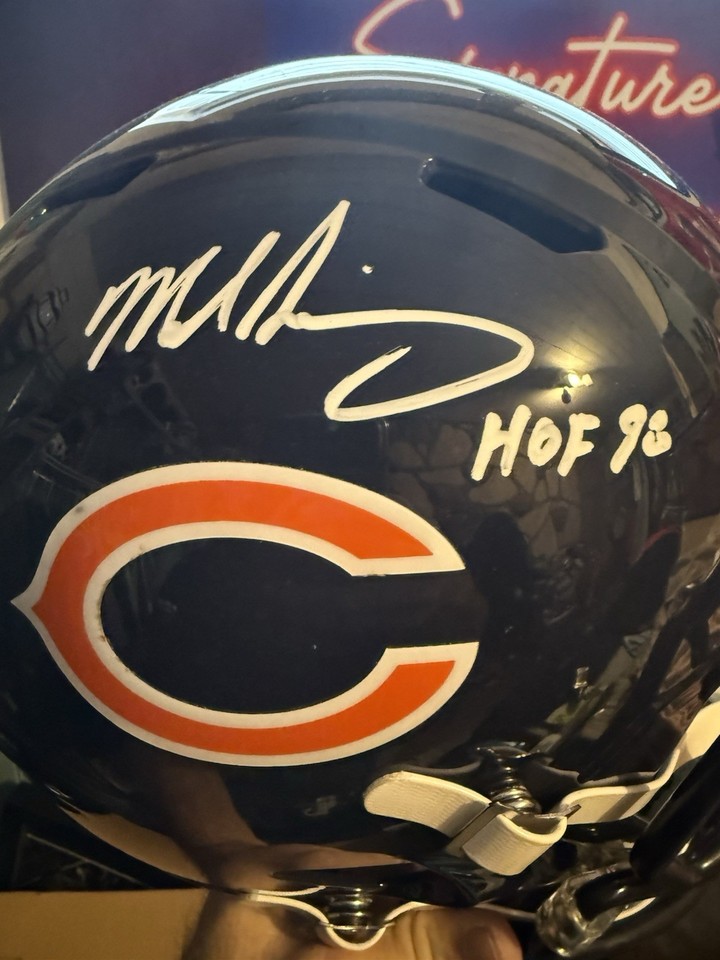 Chicago Bears Mike Singletary HOF 98 Full Size Helmet NFL Licensed | eBay