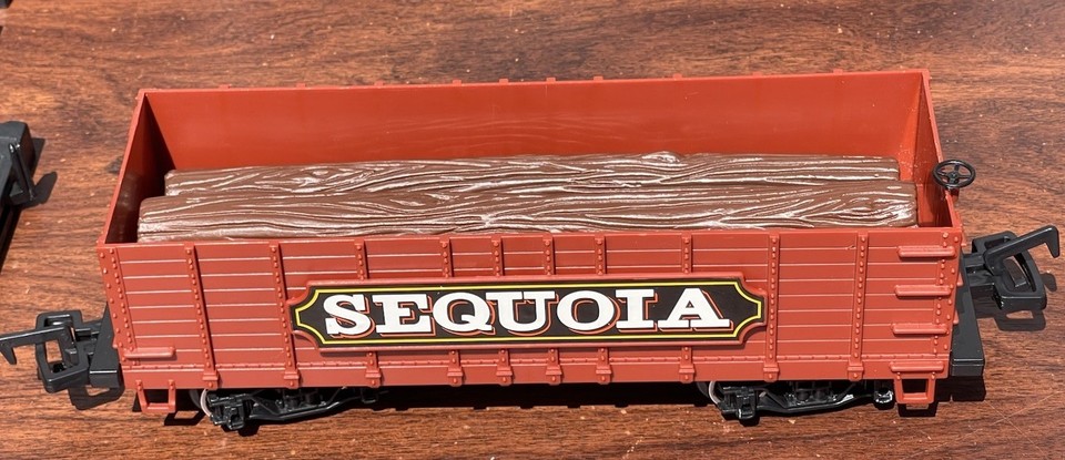 VINTAGE NEW BRIGHT TIMBERWOLF REDWOOD TRAIN SET | eBay