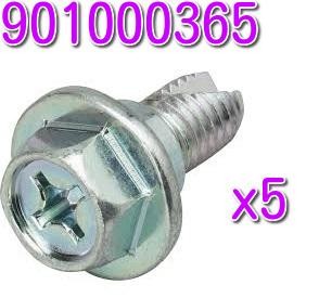 Subaru Genuine 901000365 (×5) Set Floor Pan Splash Shield Bolt OEM Car ...