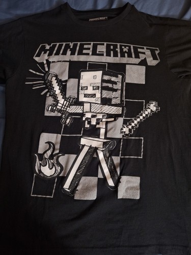 Minecraft Skeleton Tonal Shirt Men Medium | eBay