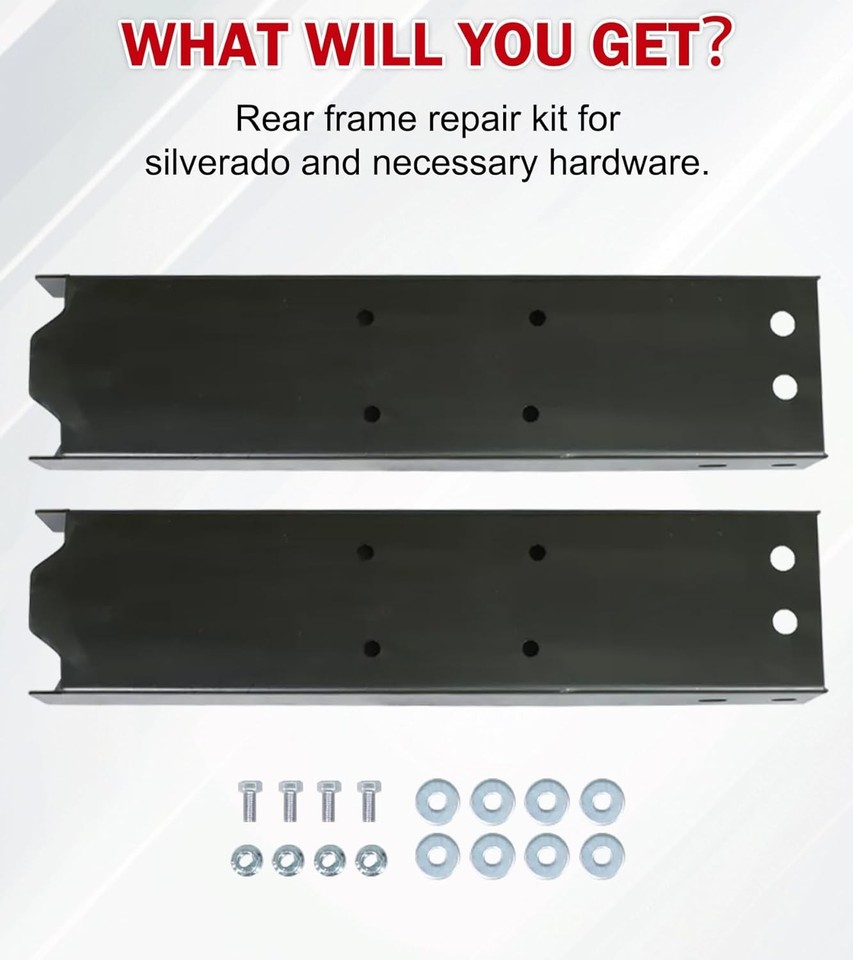 Center Frame Rust Repair &Rear Frame Repair for 2007-2014 Silverado ...