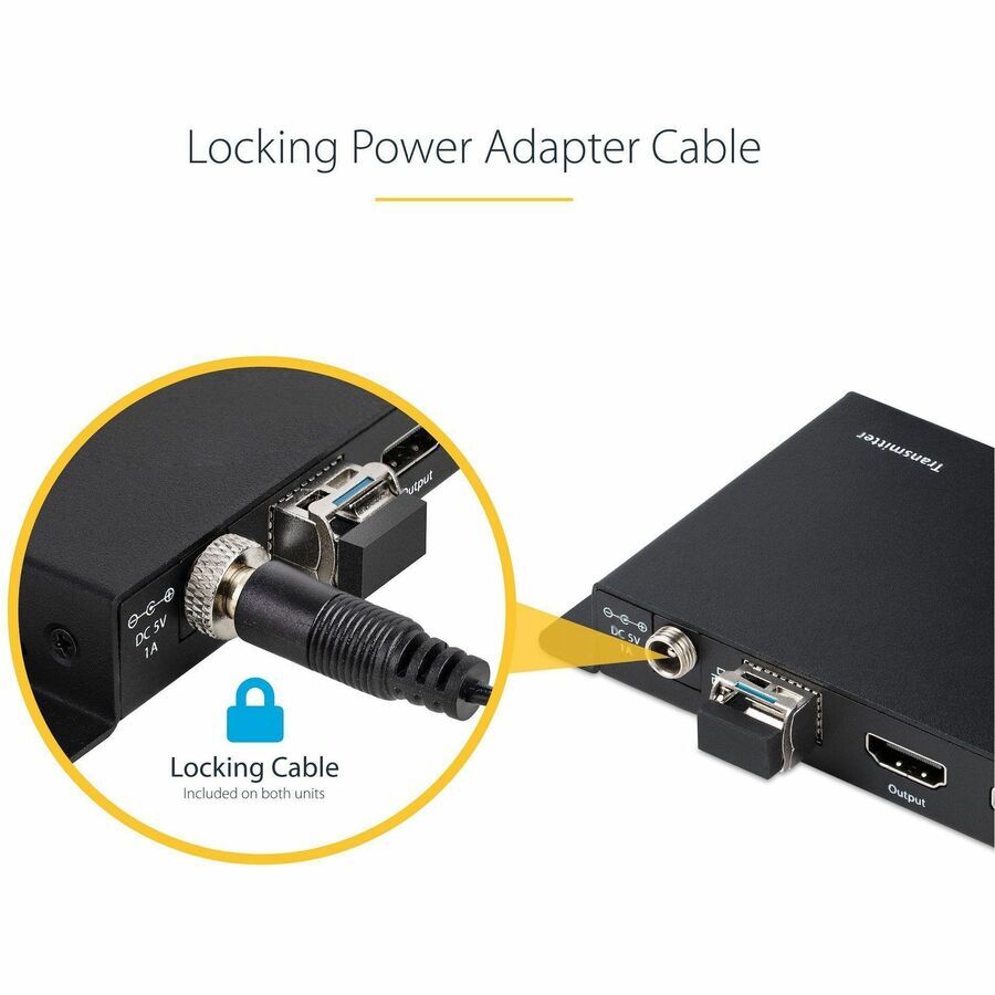 Startech 4K HDMI over Fiber Extender Kit, 4K 60Hz, 3300ft (1km) Single ...