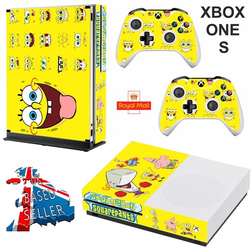SPONGEBOB XBOX ONE S (SLIM) PROTECTIVE SKIN DECAL VINYL STICKER WRAP | eBay