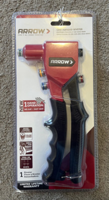 Arrow Hand Riveter Kit RT187M Pop Rivet Gun 100PCS Rivets 3/32" 1/8" 5/ ...