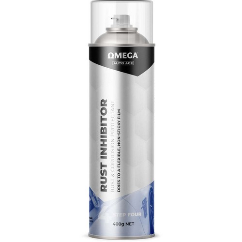 Omega Rust Inhibitor Rust & Corrosion Protectant Aerosol Spray 400g AA ...