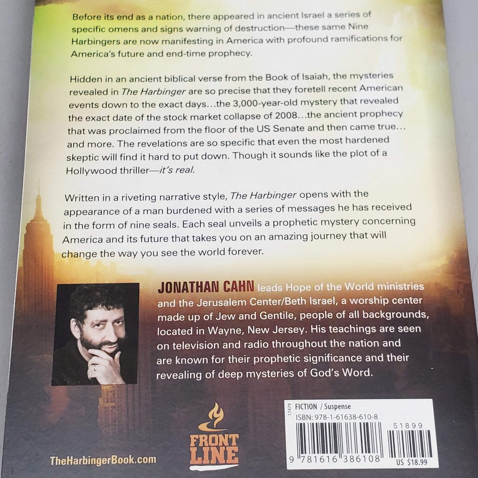 The Harbinger by Jonathan Cahn Paperback Book | eBay
