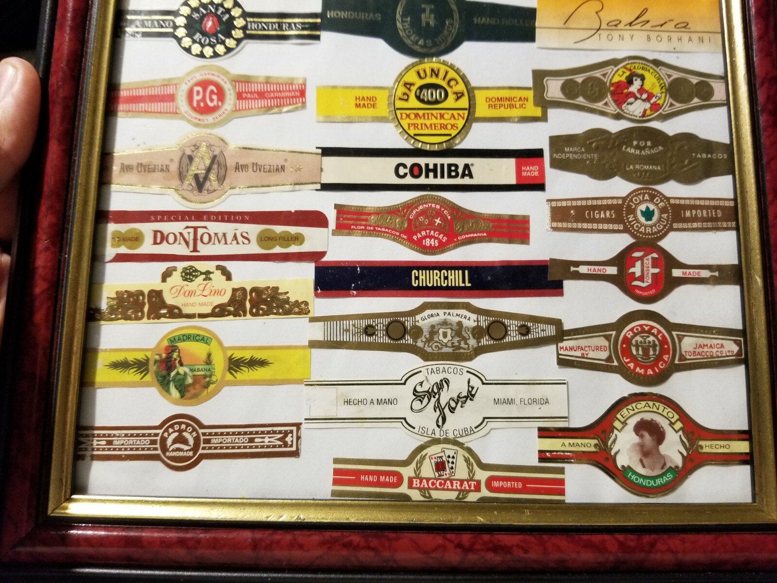 Collectible Cigar Band Display Wall Art Bar / Mancave Man Cave 30 ...