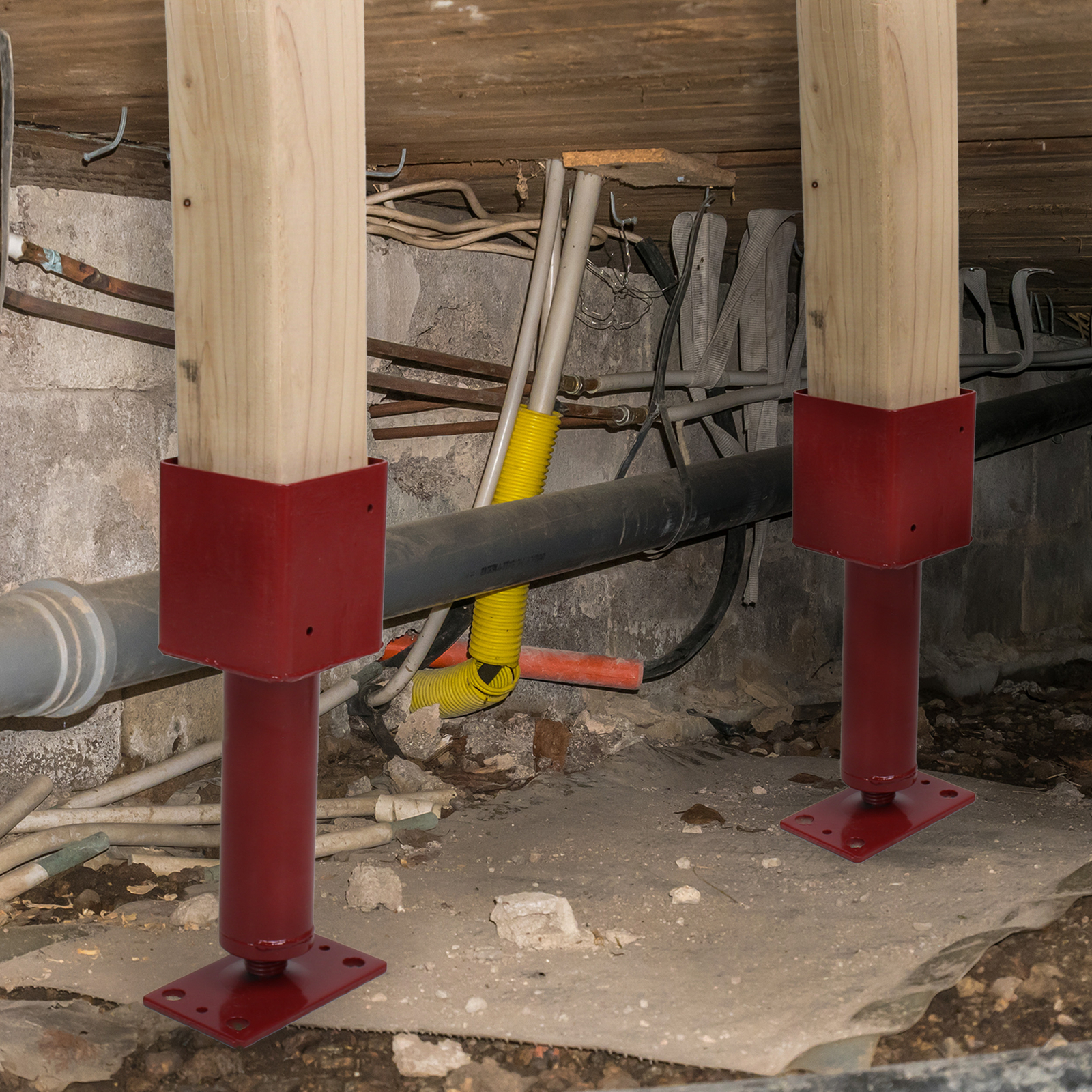 BISupply Adjustable Post Jack Temporary Shore Jack 4x4 Beam Jack Post ...