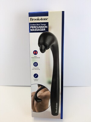 Brookstone Handheld Body Percussion Massager Deep Tissue New In Box | eBay