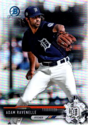 ADAM RAVENELLE TIGERS RC 2017 BOWMAN CHROME #BCP189 - REFRACTOR #ed/499 ...