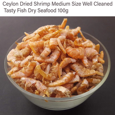 Ceylon Dried Shrimp Medium Size Well Cleaned Tasty Fish Dry Seafood ...