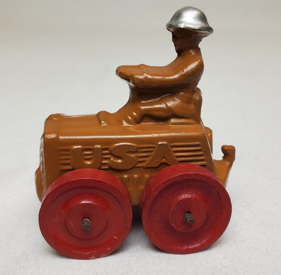 Manoil #73A "USA" Army Tractor Slush Mold 2 1/4" Long Near Mint ...