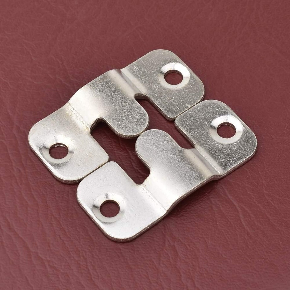 10 Pairs Flush Mount Bracket Alloy Steel Interlock Photo Frame Hook ...