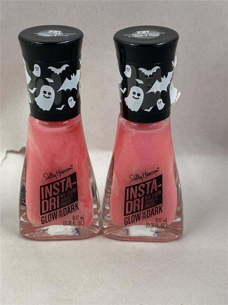 2 Sally Hansen Insta-Dri Glow in the Dark Nail Polish 721 Creep It Real ...