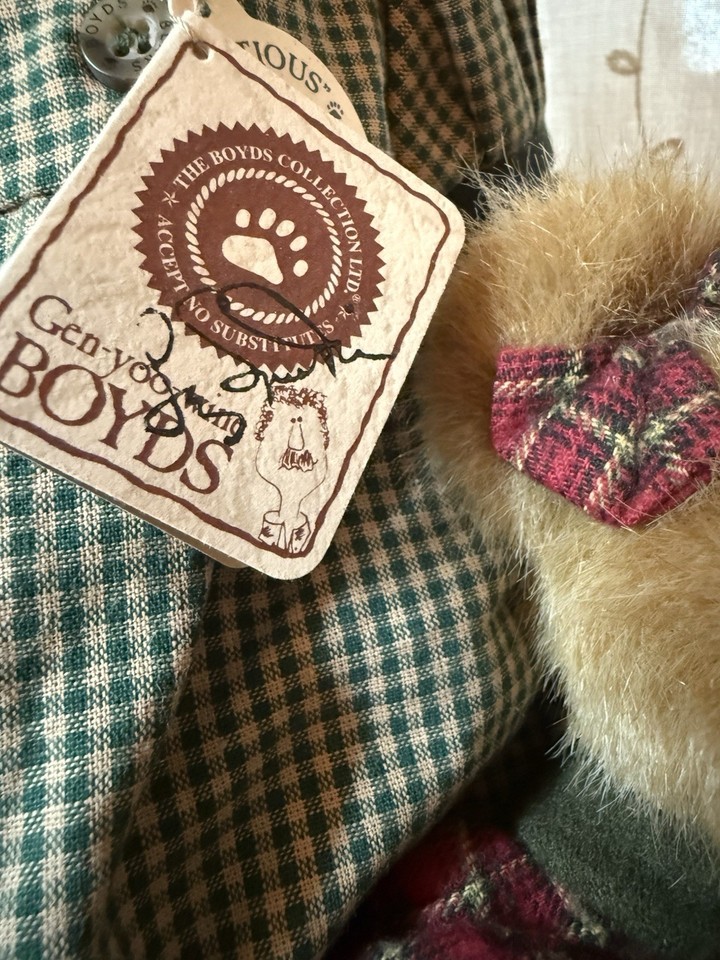 Boyd’s Bears Lot Of 3 9” - 13” With Tags (Melinda Mcgrind Tag Is Signed ...