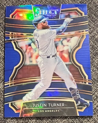 Justin Turner 2020 Panini Select Blue Prizm /149 #69 - Los Angeles ...