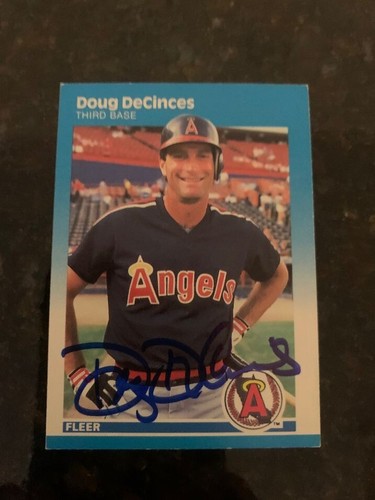DOUG DECINCES AUTOGRAPH 1987 Fleer Baseball Card | eBay