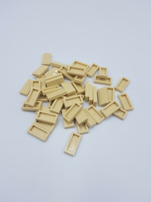 LEGO LOT 50 X TILE 1X2 TAN REF 3069 / 4114026 *NEUF* | eBay