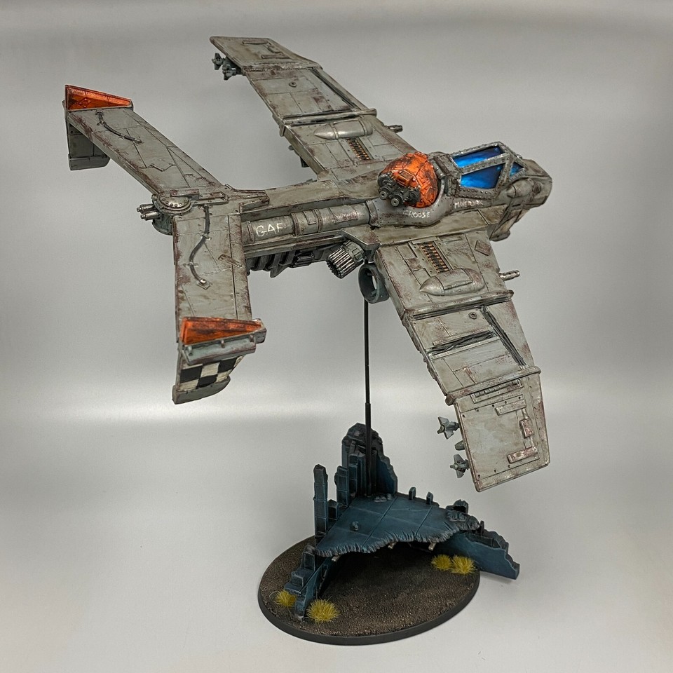 Ork Forge World Fighta Bomma Fighter Bomber Looted Volantino Veicolo ...