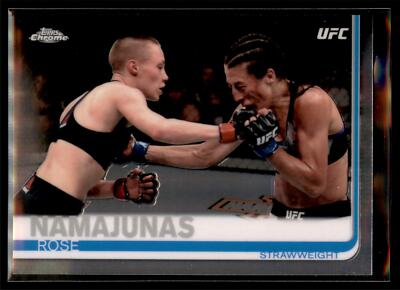 2019 Topps UFC Chrome MMA Base Set #10 Rose Namajunas - Strawweight | eBay