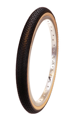 Kenda K55 freestyle tread BMX bicycle GUMWALL tire - 20" X 1.75 - BLACK ...