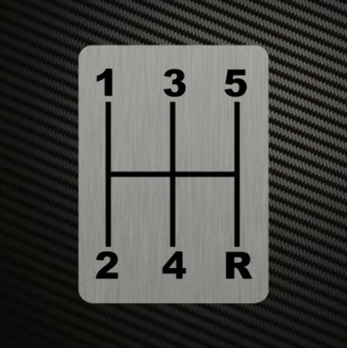 BLANK GEARSHIFT H-PATTERNS Sticker Decal Gearbox Transmission Manual | eBay
