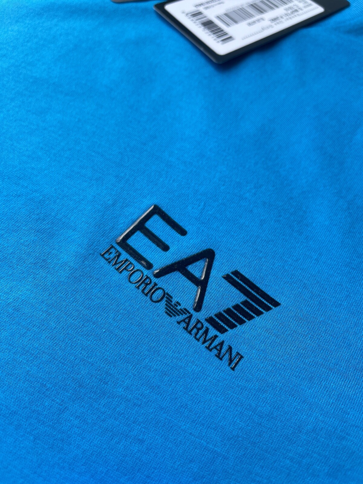 EMPORIO ARMANI EA7 BLUE ASTER CREW S/S T-SHIRT TOP 8NPT51 - LARGE - NEW ...