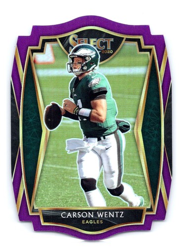 2020 Panini Select #116 Purple Die-Cut Carson Wentz Philadelphia | eBay