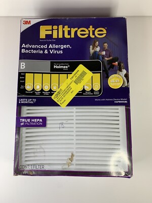 3M Filtrete Allergen Bacteria Virus Filter B Holmes Air Purifier Brand ...