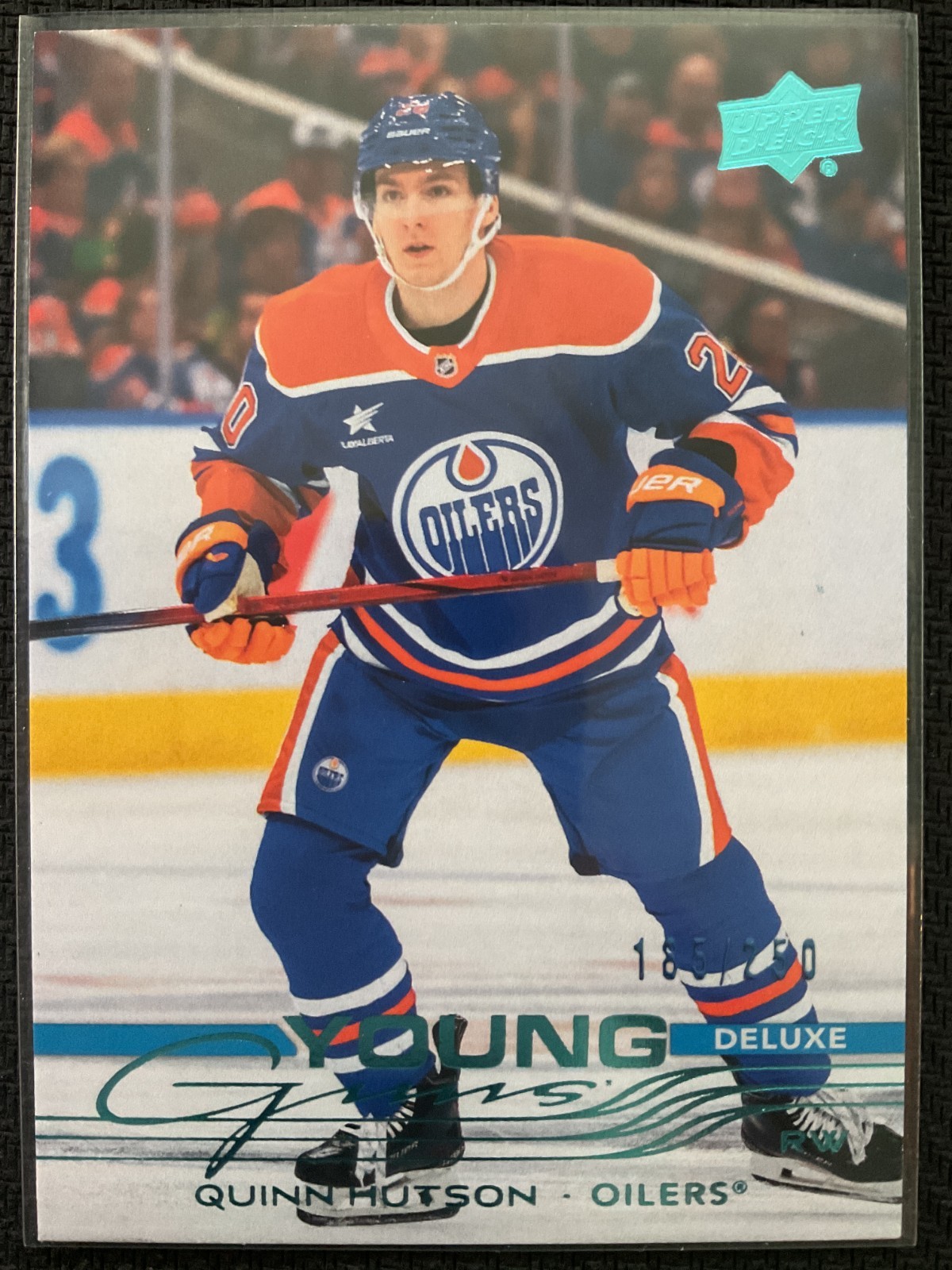 2025-26 Upper Deck Series 1 - Young Guns Quinn Hutson #224 Deluxe /250 ...
