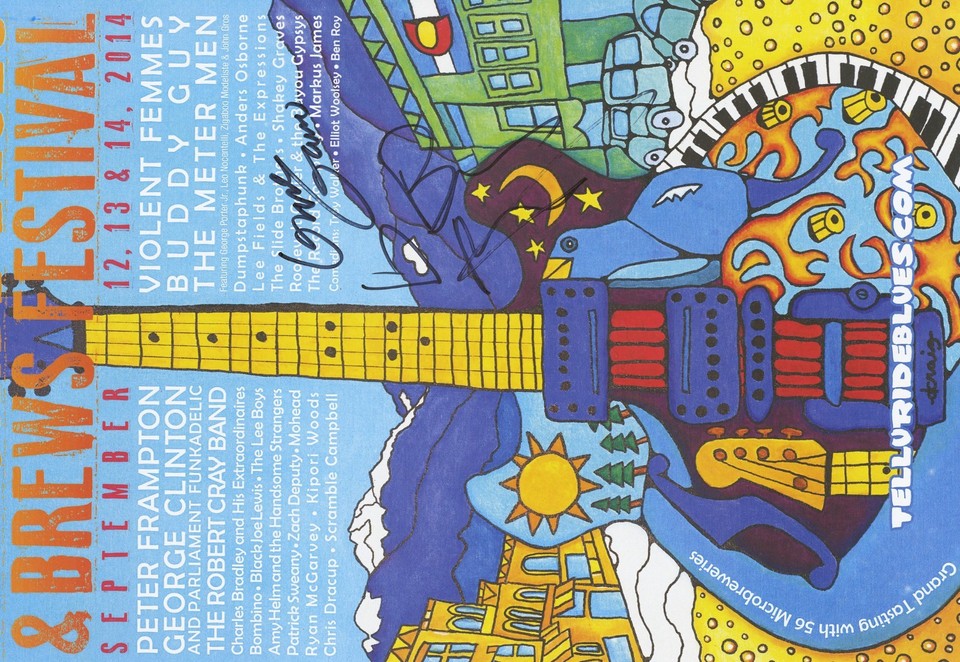 Violent Femmes autographed concert poster 2014 Blister in the Sun ...