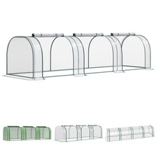 20ft Long Agfabric Grow Tunnel Mini Greenhouse HOOPHOUSE Tunnel Kits ...