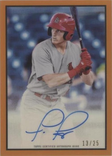 2019 Bowman Heritage - Chrome Prospect Autographs Orange Refractor ...