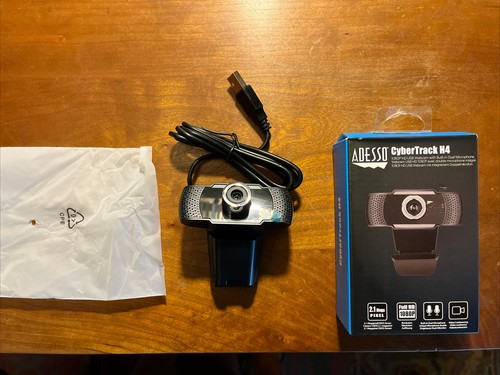 Adesso CyberTrack H4 1080p USB Webcam w Built-in Microphone 2.1 MP New ...