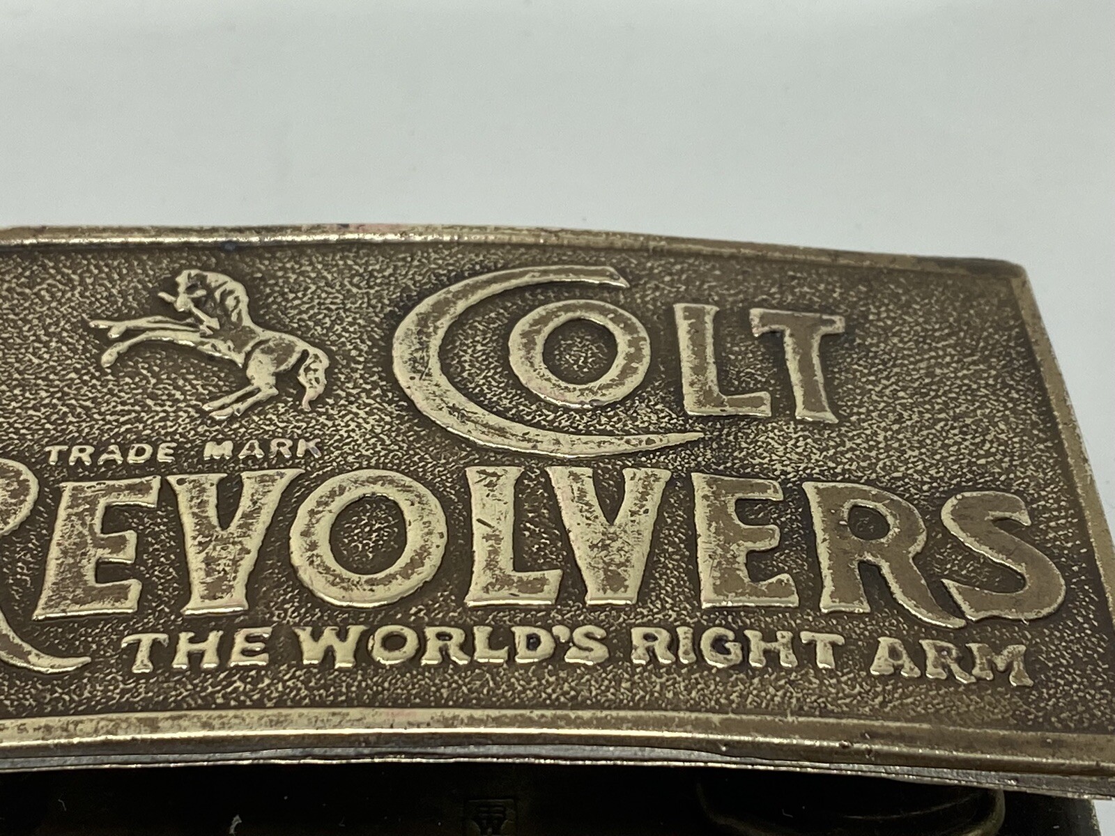 Vintage Colt Revolvers Brass Belt Buckle The World's … - Gem