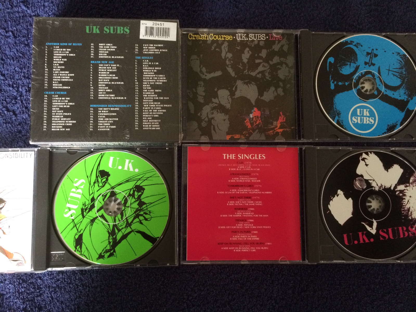 UK Subs,Limited Edition 5 Album Box Set,3CD Box(1991) UK,Neuwertig ...