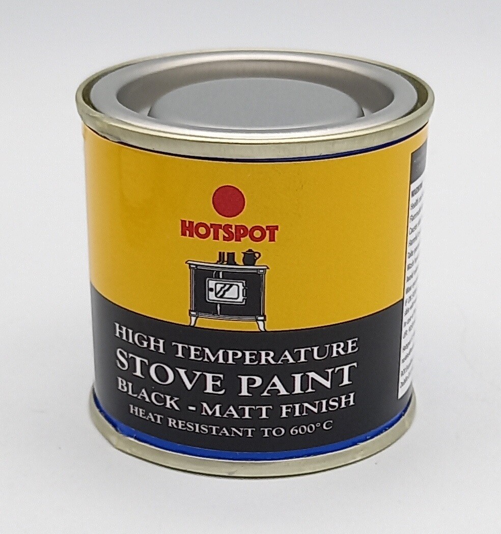 Stove and Fireplace Paint Log Burner Paint Hotspot Matt Black Various ...