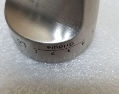 WB03X31662 OEM GE Range Oven Brushed stainless control Griddle knob ...
