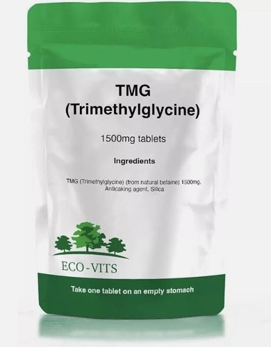 TMG Trimethylglycine 1500mg Tablets – Support Heart & Liver Health ...