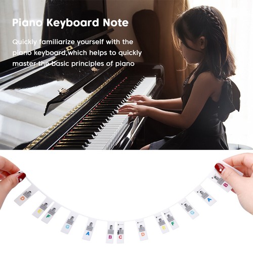 Piano Keyboard Note Keys Soft Silicone Guide Overlay Kids Adults. | eBay