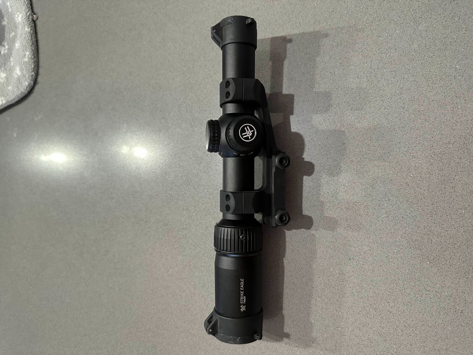 Vortex Strike Eagle 1-6x24mm Rifle Scope with Pro Extended Cantilever ...