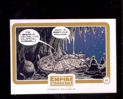 2016 Star Wars Empire Strikes Back Micro Comic Insert Card #21 SPACE ...