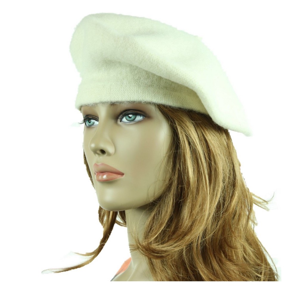 Unisex Wool French Beret Hat Classic Artist Hats Casual Plain Beanie ...