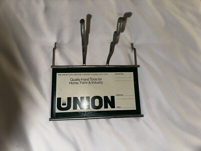 Vintage Union Quality Garden Hand Tools Wall Display Rack Hanger Metal ...