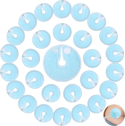28 Packs Soft g Tube Pads Holder,Abdominal Feeding g Tube Button Cotton ...
