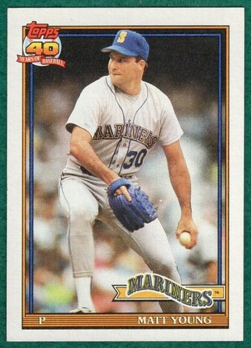 Matt Young - 1991 Topps #108 - Seattle Mariners Baseball Card | eBay