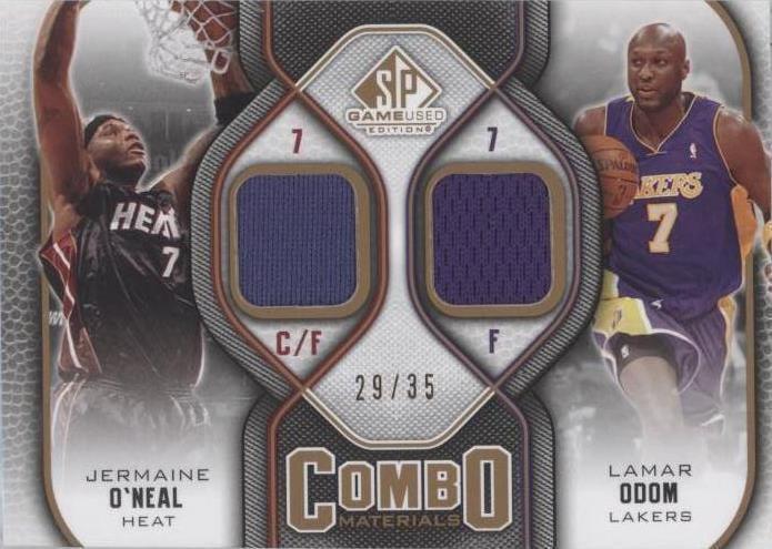 2009-10 SP Game Used - Combo Materials Jermaine O'Neal, Lamar Odom #CM ...