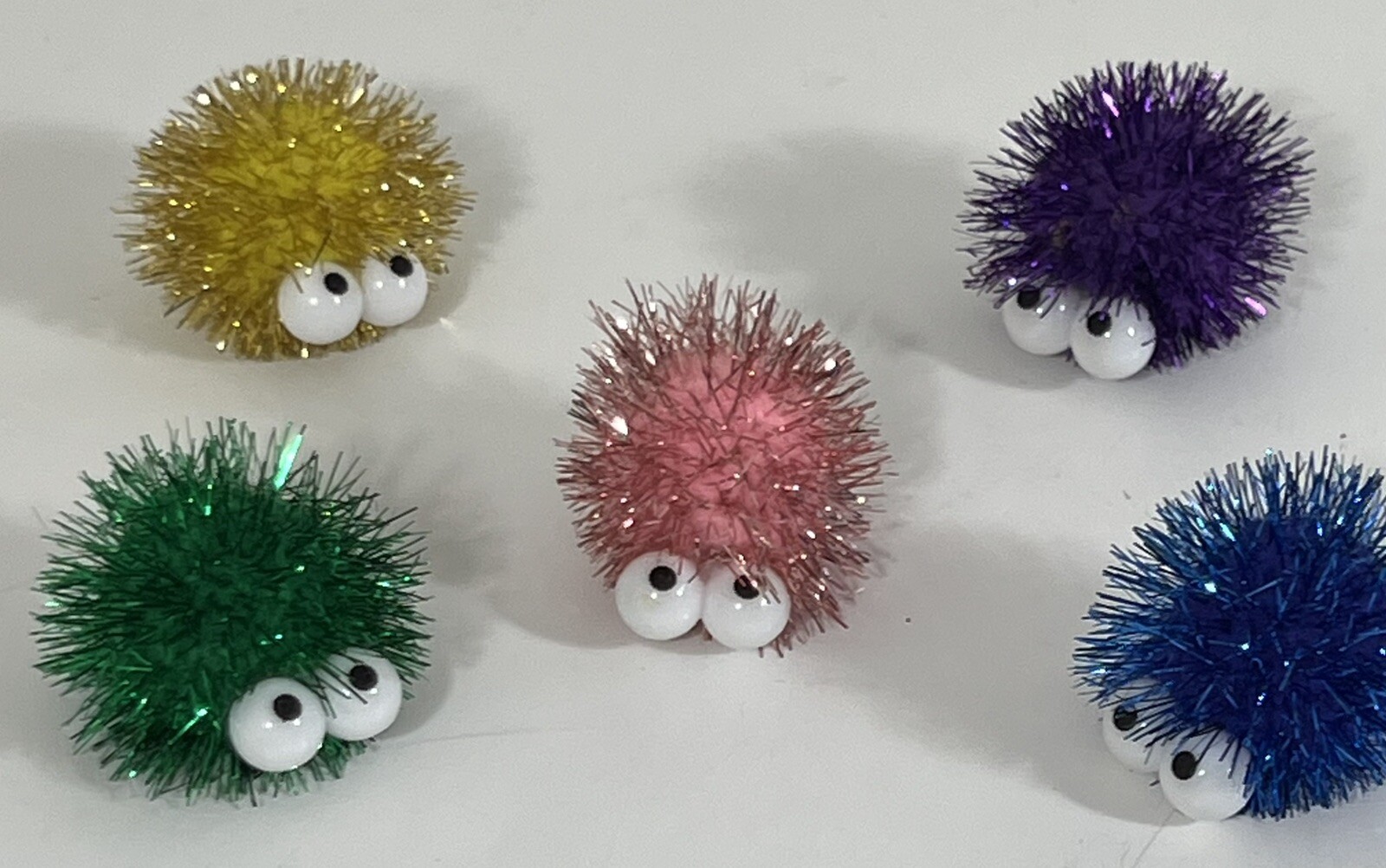 Pom Pom Colorful & Shiny Magnets -5. Each 1” Size. | eBay