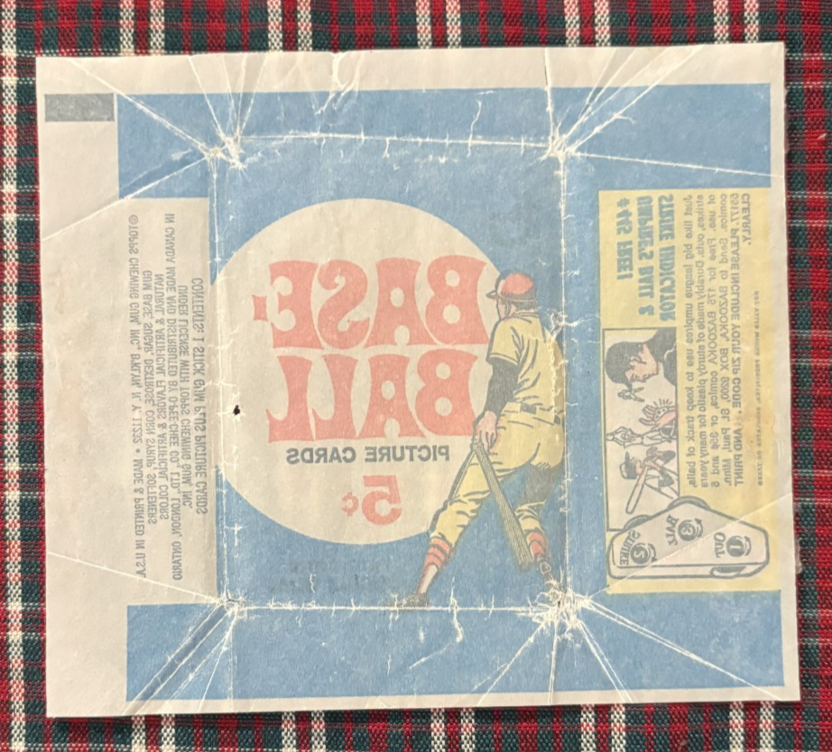 1969 TOPPS BASEBALL CARD WRAPPER EXCELLENT CONDITION NO TEARS!! REAL ...