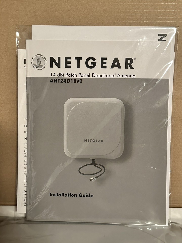 NETGEAR ANT24D18v2 14Dbi Patch Panel Directional Antenna | eBay